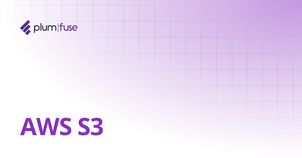 AWS S3 | Plum Fuse Documentation